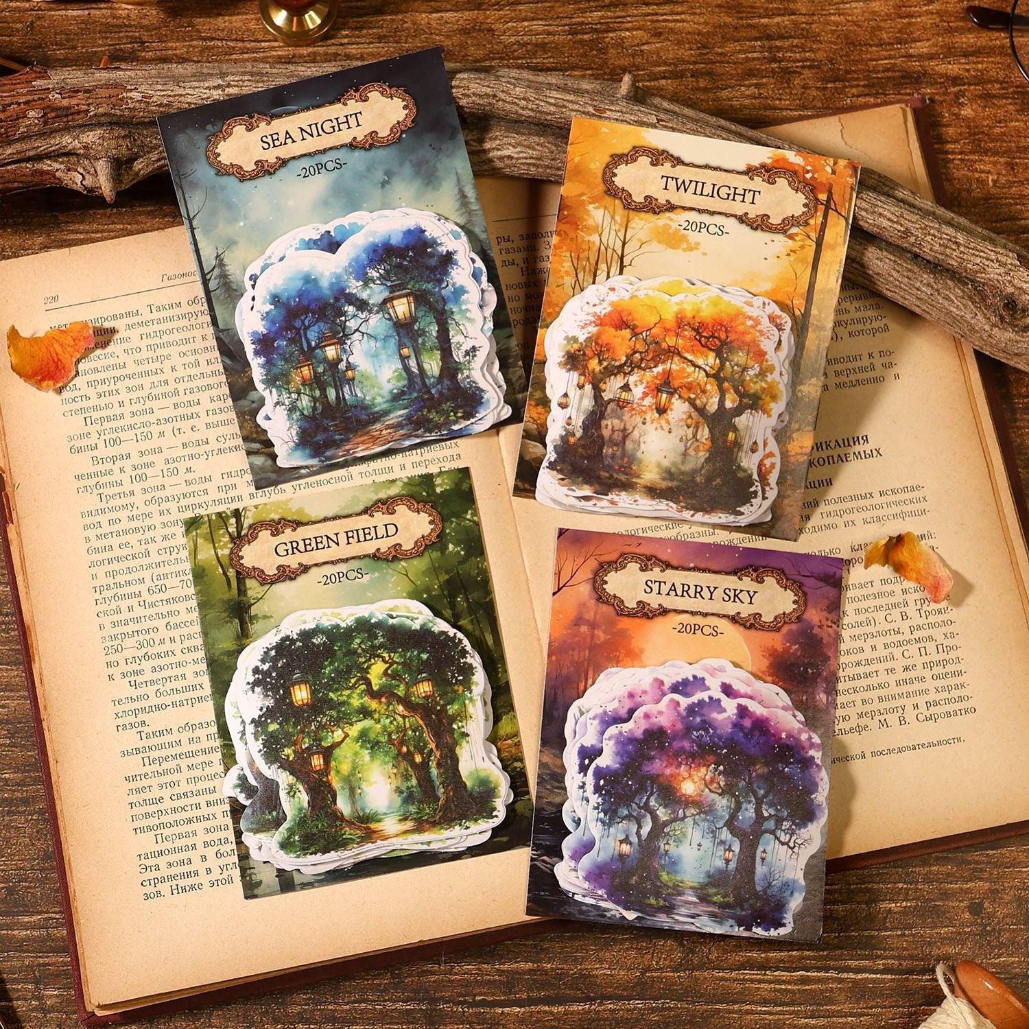 1032 Paper Stickers Jungle Wizard Series – Memo Journals