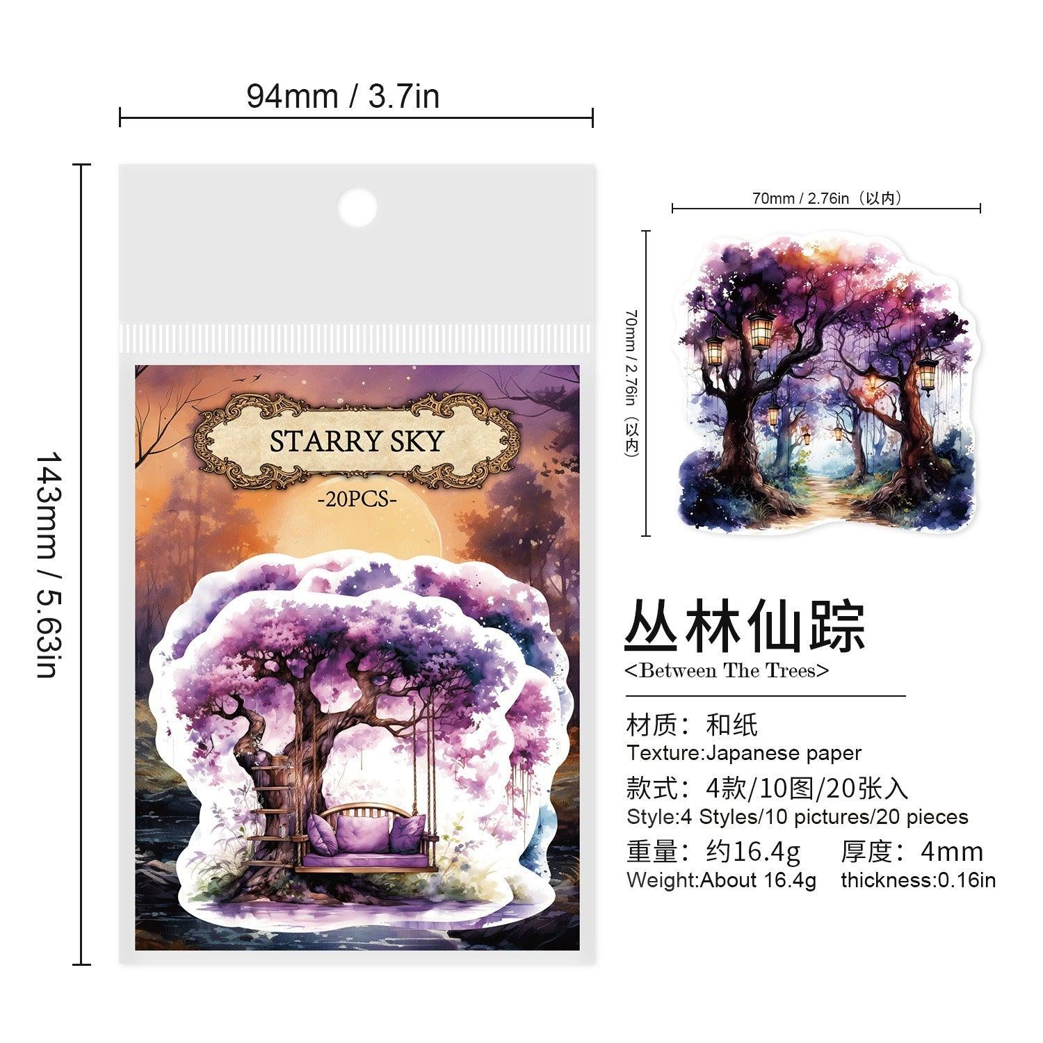 1032 Paper Stickers Jungle Wizard Series – Memo Journals