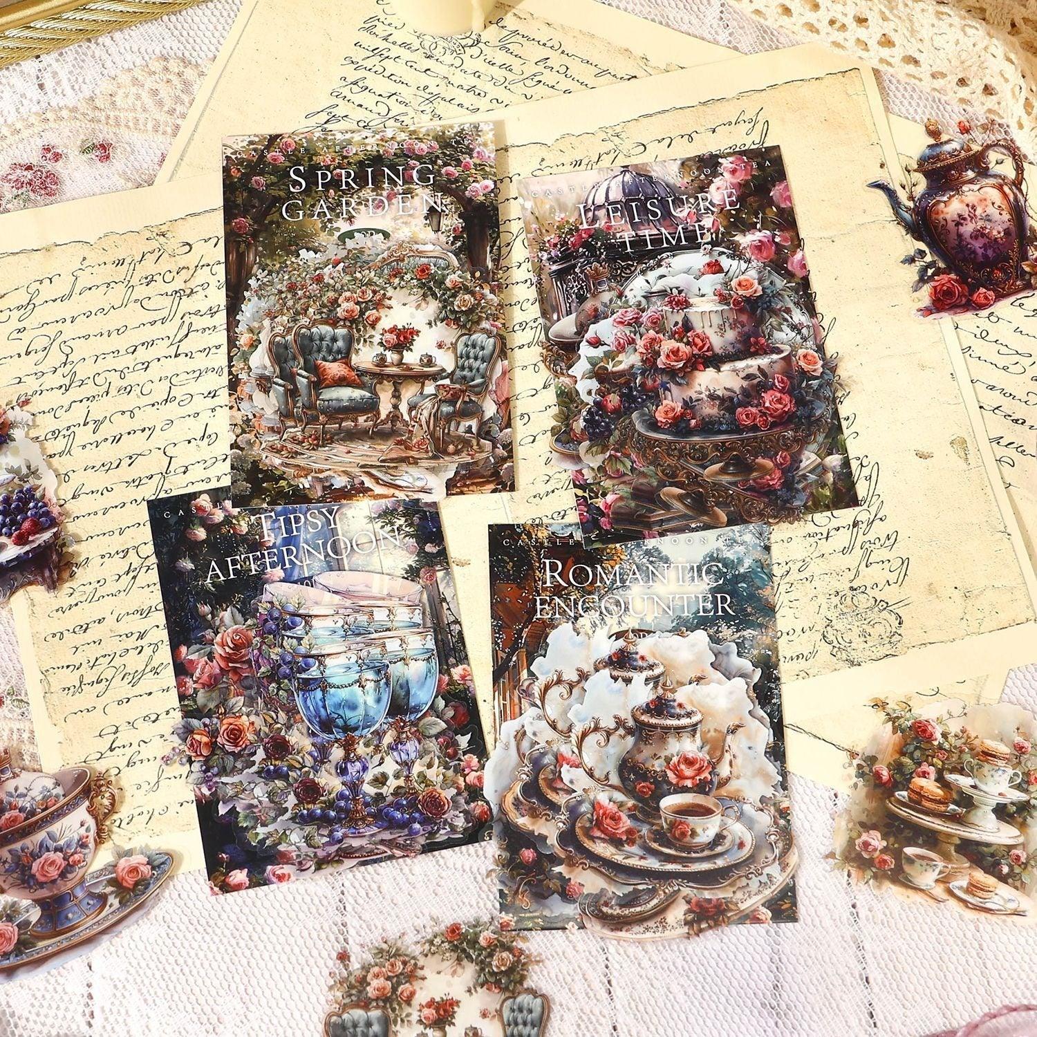 1117 Stickers Chateau Afternoon Tea Series – Memo Journals