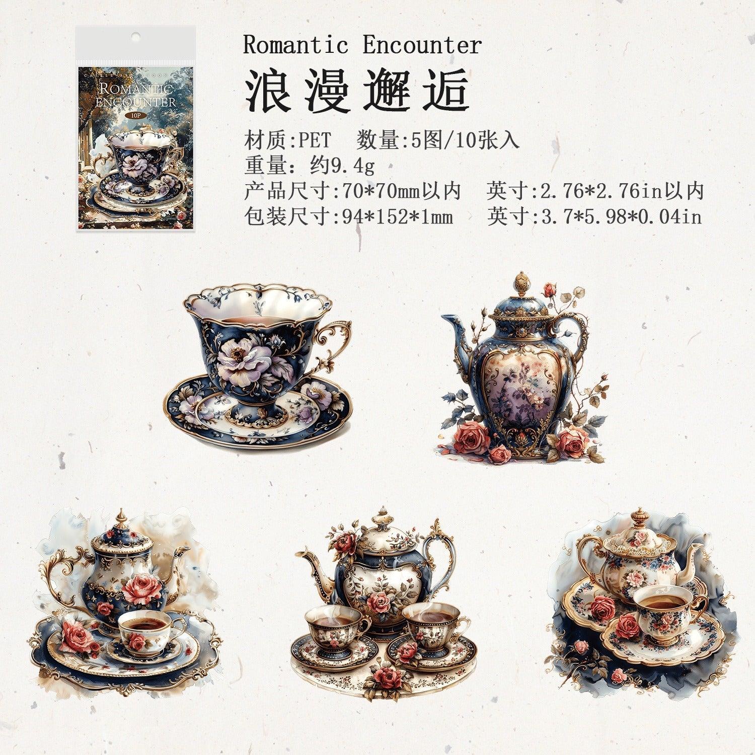 1117 Stickers Chateau Afternoon Tea Series – Memo Journals