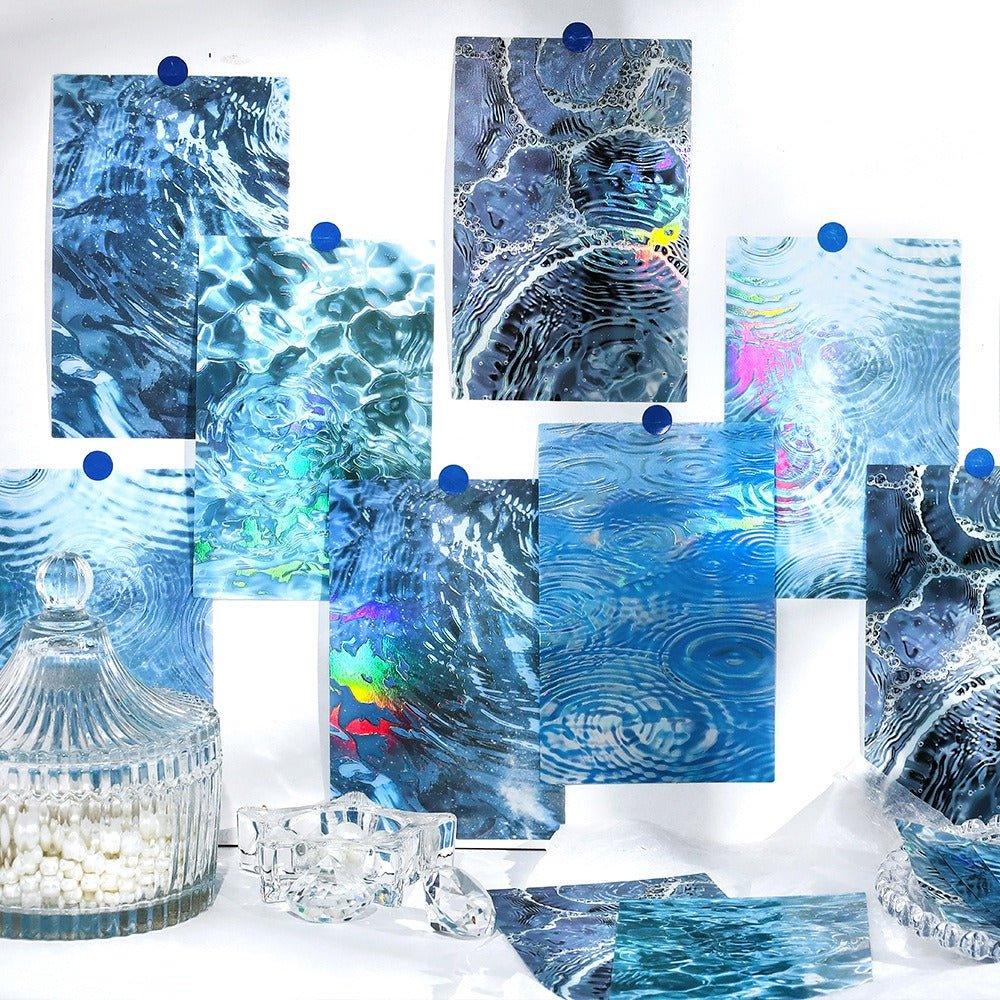 1123 PET iridescent flow linen sticker packs – Memo Journals