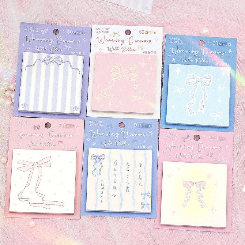 2044 Bow Sticky Notes Sticky Notes Handbook Decorative Material Paper ...