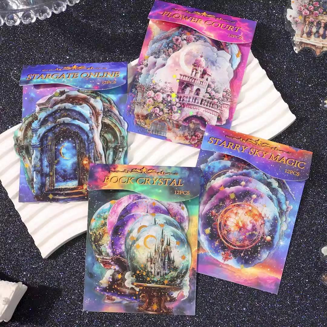 1073 Gugu Forest Sticker Pack Starry Night Fantasy Series – Memo Journals