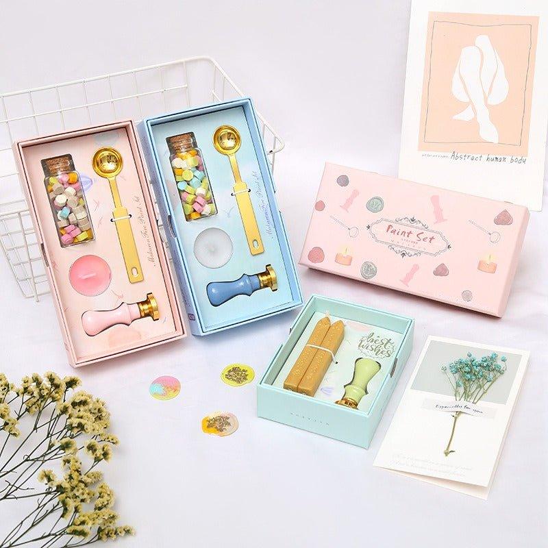5015 Fire Lacquer Wax Stamp Set Macaron Handbook Stamps – Memo Journals