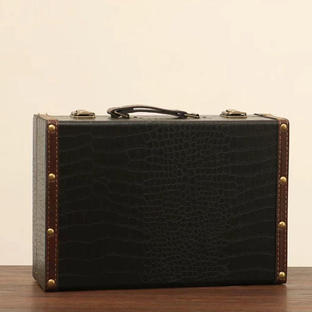 6134 Leather suitcase organiser storage box – Memo Journals