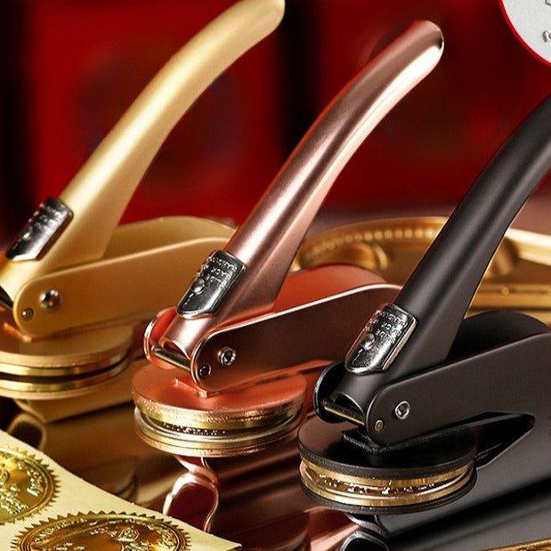 8001 Book hand vise steel stamp embosser – Memo Journals