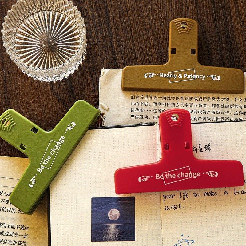 9011 Colorful New Color Vintage Plastic Clip Handbook Note Holder ...